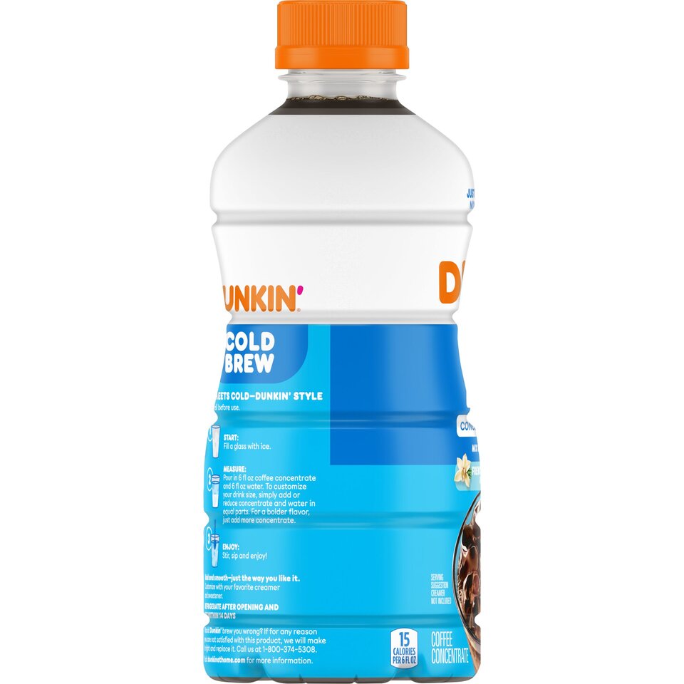 Dunkin’ French Vanilla Artificially Flavored Cold Brew Concentrate