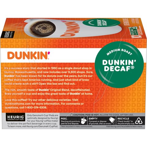 Dunkin’ Decaf® Coffee K-Cup® pods