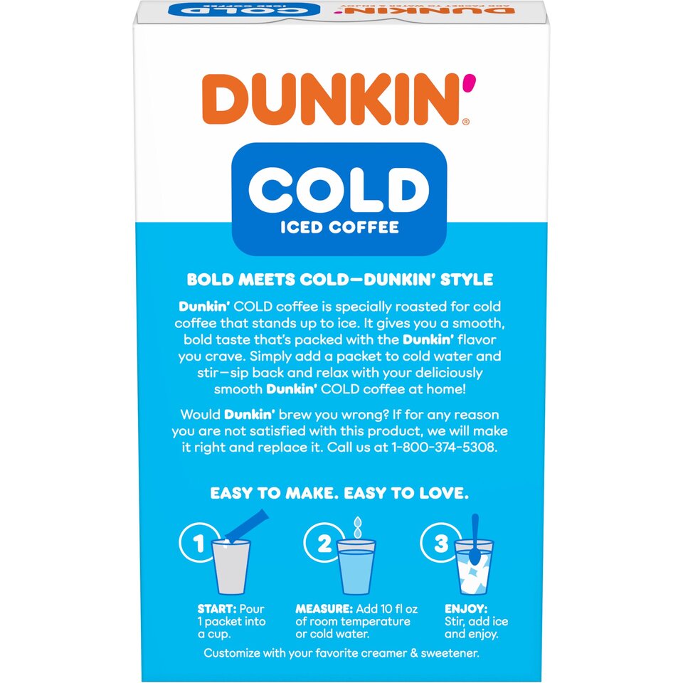 Dunkin' Cold Powdered Coffee Packs